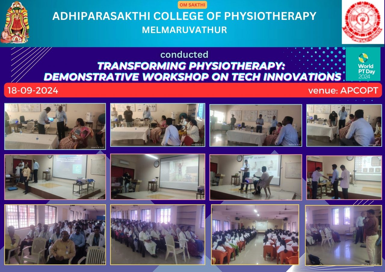 TRANSFORMING PHYSIOTHERAPY: A DEMONSTRATIVE WORKSHOP ON TECH INNOVATONS ...